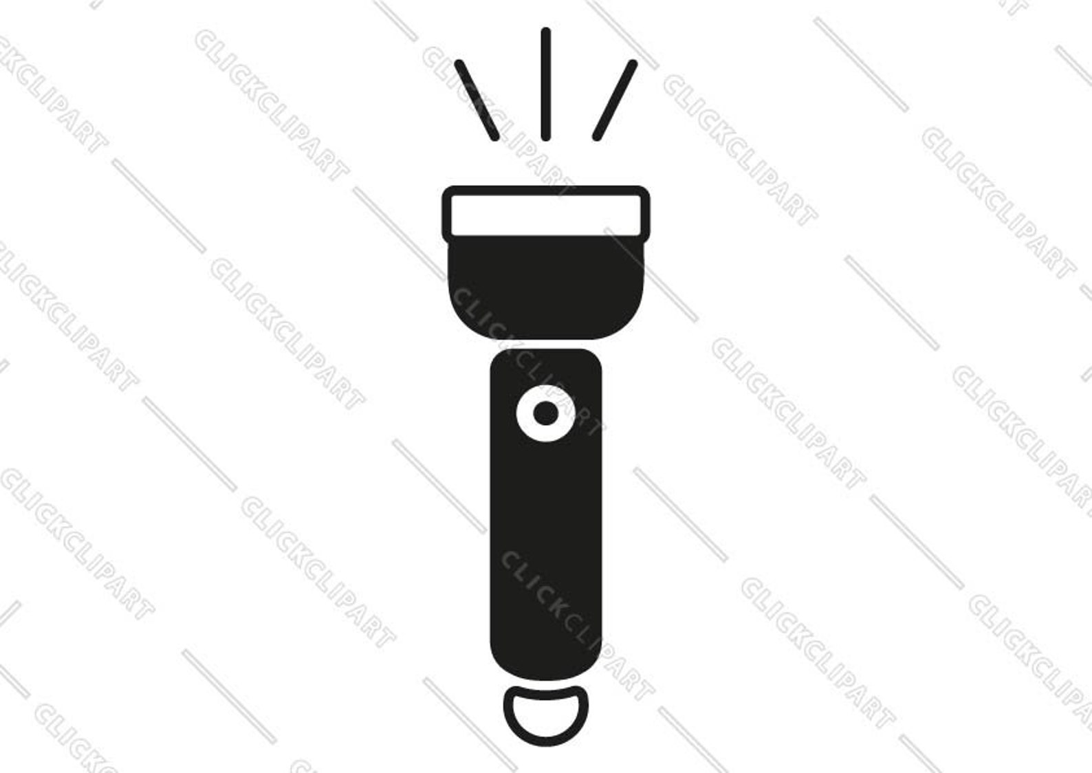 Flashlight SVG Flashlight PNG Flashlight Clipart Doodle - Etsy