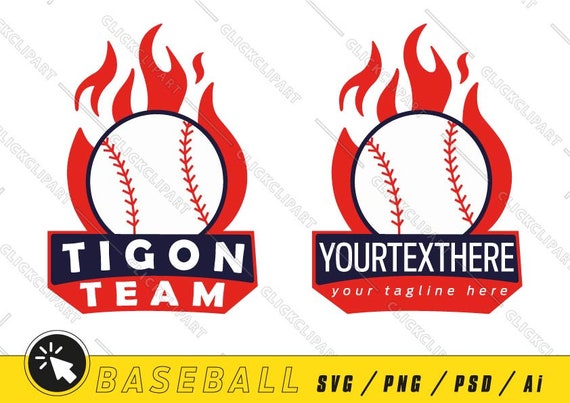 Baseball Logo SVG Vector Baseball Sports Team Emblem | Etsy
