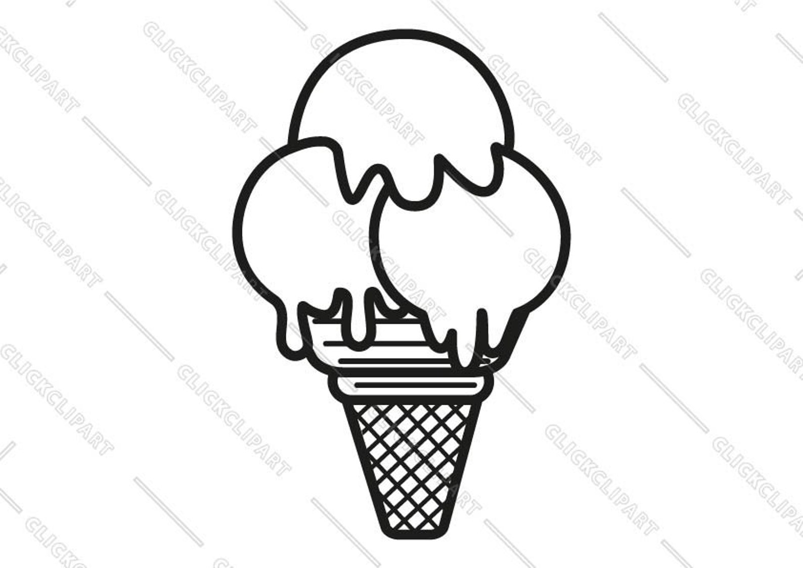 Ice Cream Svg Ice Cream Cone Svg Summer Svg Hello Summer Etsy