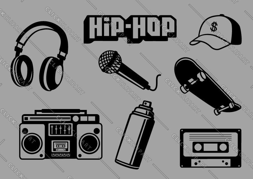 Hip Hop SVG Rap SVG 80s SVG Old School Silhouette - Etsy
