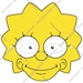 Lisa, Simpsons, Birthday Party, Digital Paper Face Mask, SVG, Files for ...
