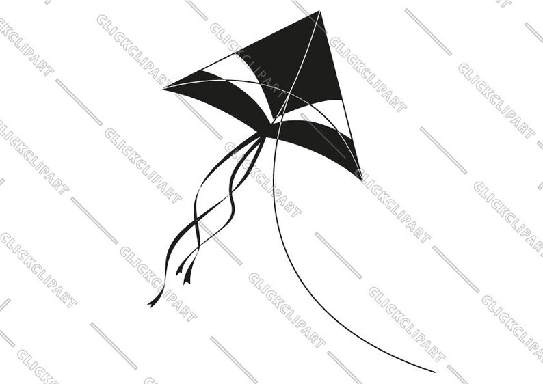 Kite SVG Kite PNG Kite Clipart Silhouette Svg Line Art Svg Files Cut ...