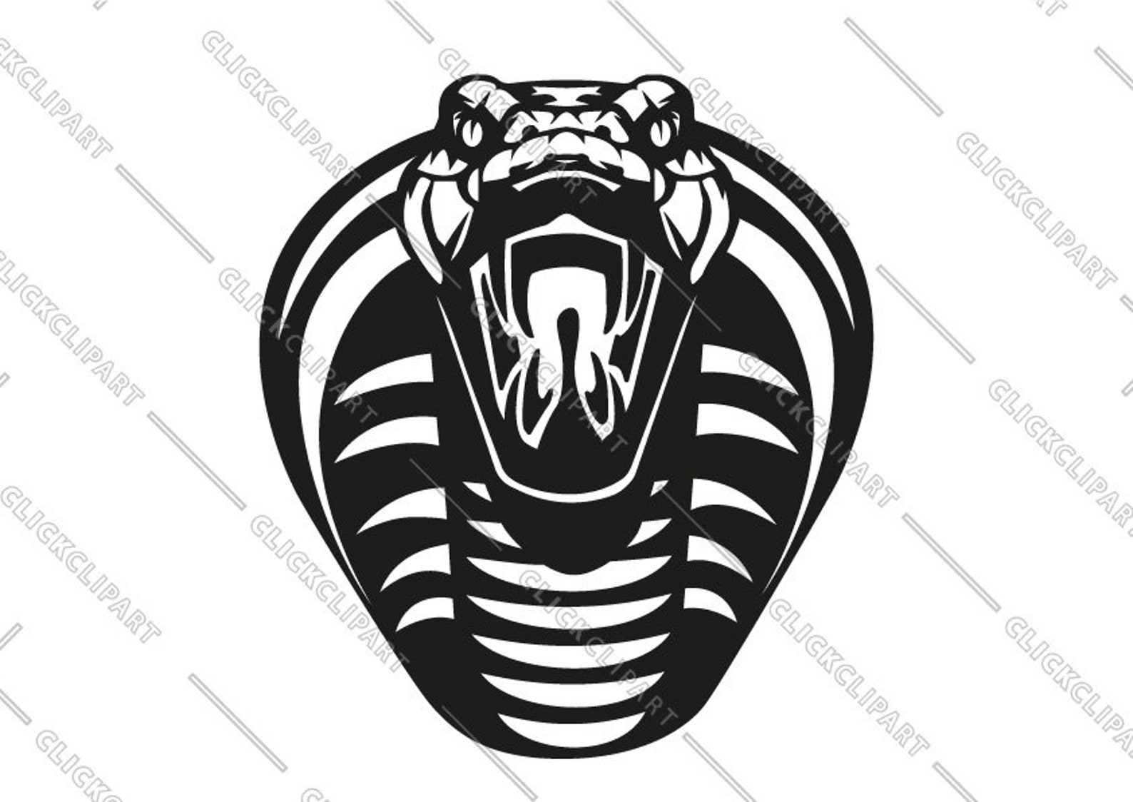 Cobra SVG Snake Art Snake Stencil Viper PNG Silhouette - Etsy