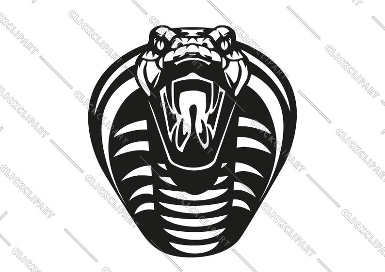 Cobra SVG Snake Art Snake Stencil Viper PNG Silhouette - Etsy
