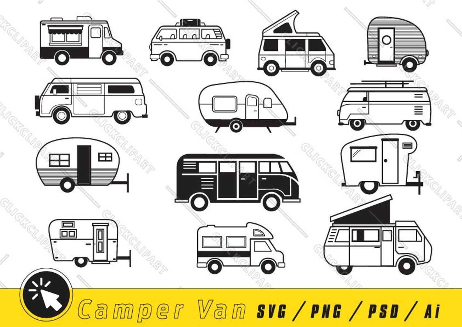 Camper Van SVG | Camper SVG | Van SVG | Svg Bundle | Camp | Camping ...