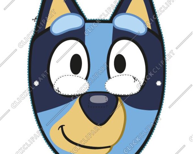Deluxe Bluey Mask - Etsy