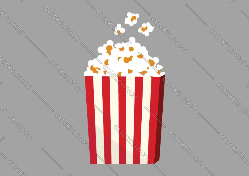 Popcorn SVG Popcorn Box SVG Popcorn Bucket Clipart Popcorn Bowl Cut ...
