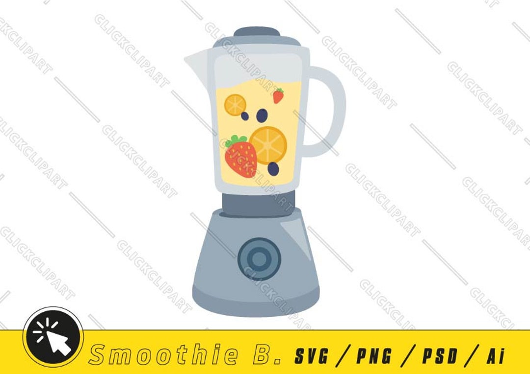 Smoothie Blender SVG Vector Files | Blender Cut Files | Fruit SVG Files ...