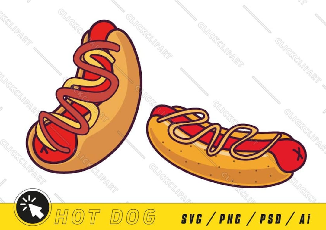 Hot Dog SVG | Hot Dog PNG | Hot Dog Clipart | Sausage Svg | Grilled Png ...