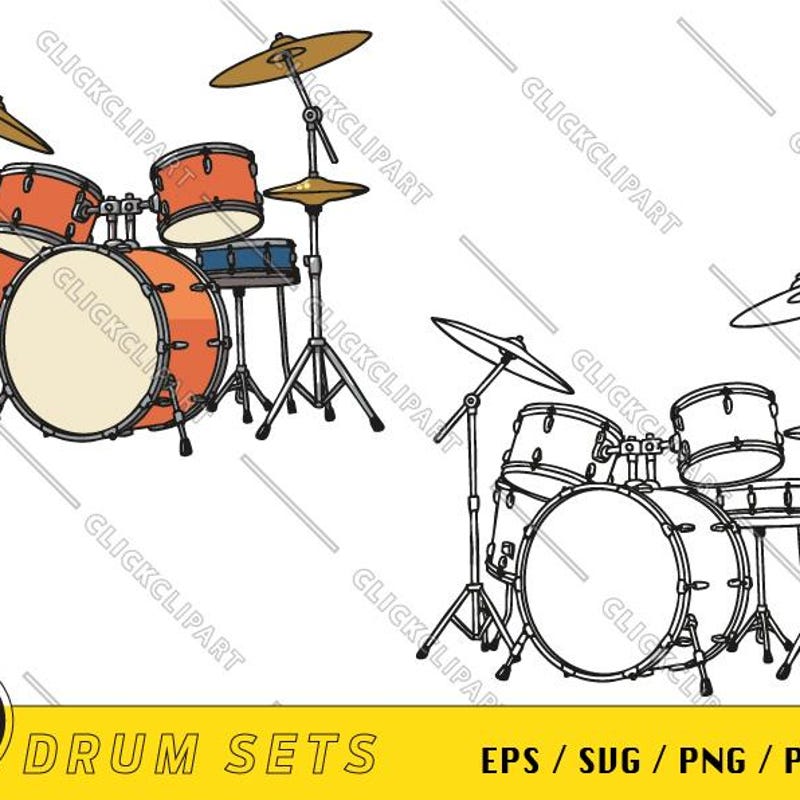 Cartoon Drums - Etsy
