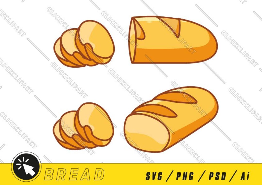 Pan / Archivos SVG / Tostadas / PNG / Panadería SVG / Desayuno / Arte ...