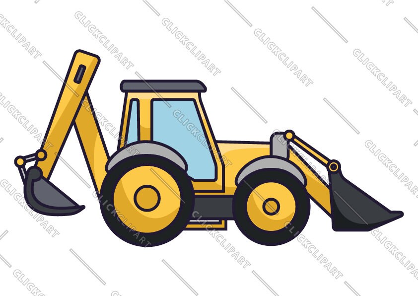 Construction SVG Excavator EPS Trucks PNG Construction Clipart Cricut ...