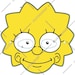 Lisa, Simpsons, Birthday Party, Digital Paper Face Mask, SVG, Files for ...