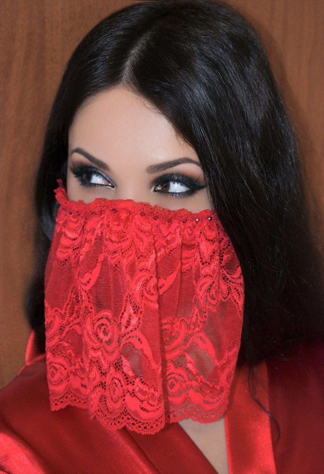 Velo in pizzo/Maschera sexy/Maschera in pizzo/Velo arabo/Maschera per ...