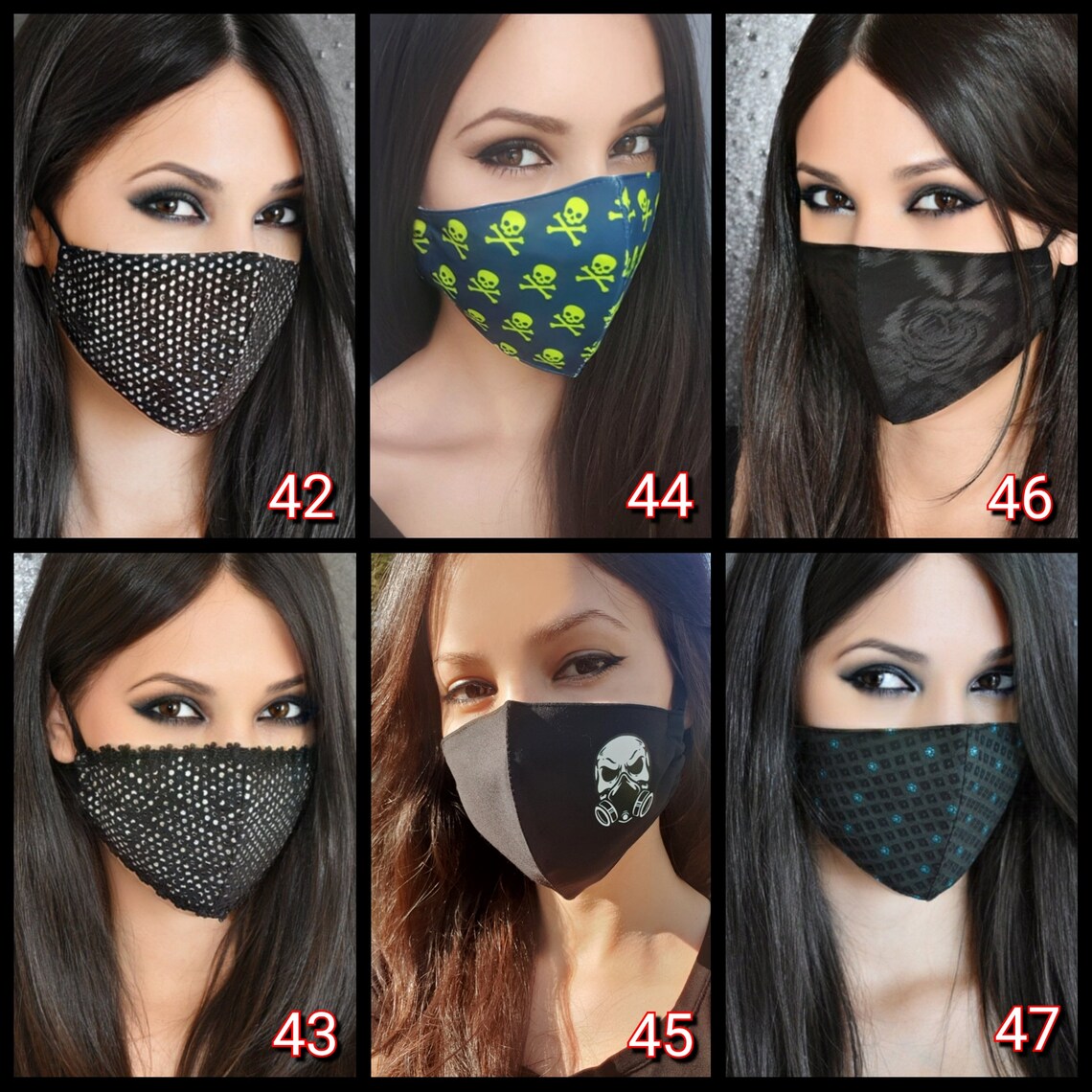 Designer Face Mask Lace Face Mask Satin Face Mask Sexy Face Etsy
