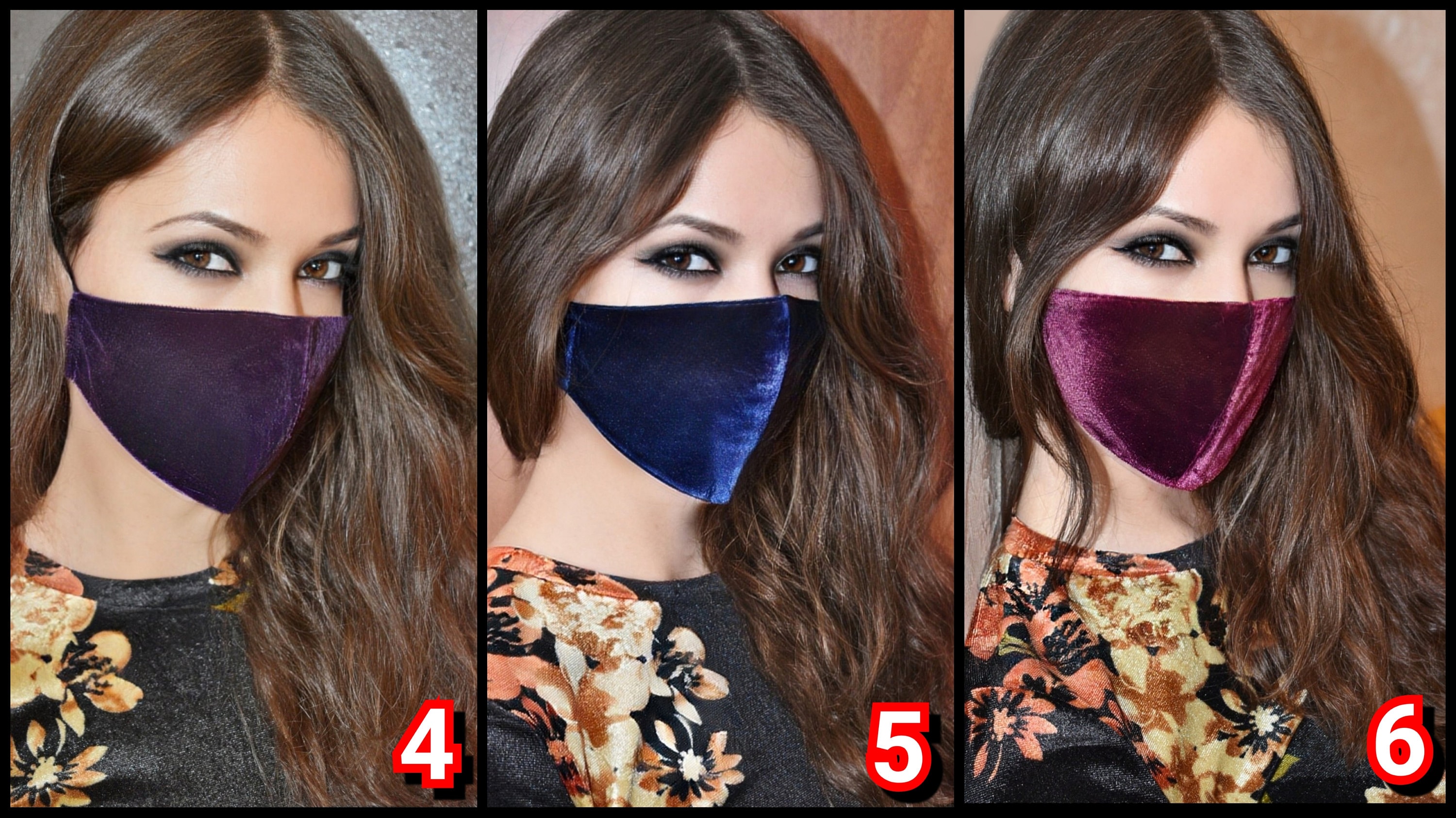 Luxury Velvet Face Mask/lace Face Mask /designer Face | Etsy