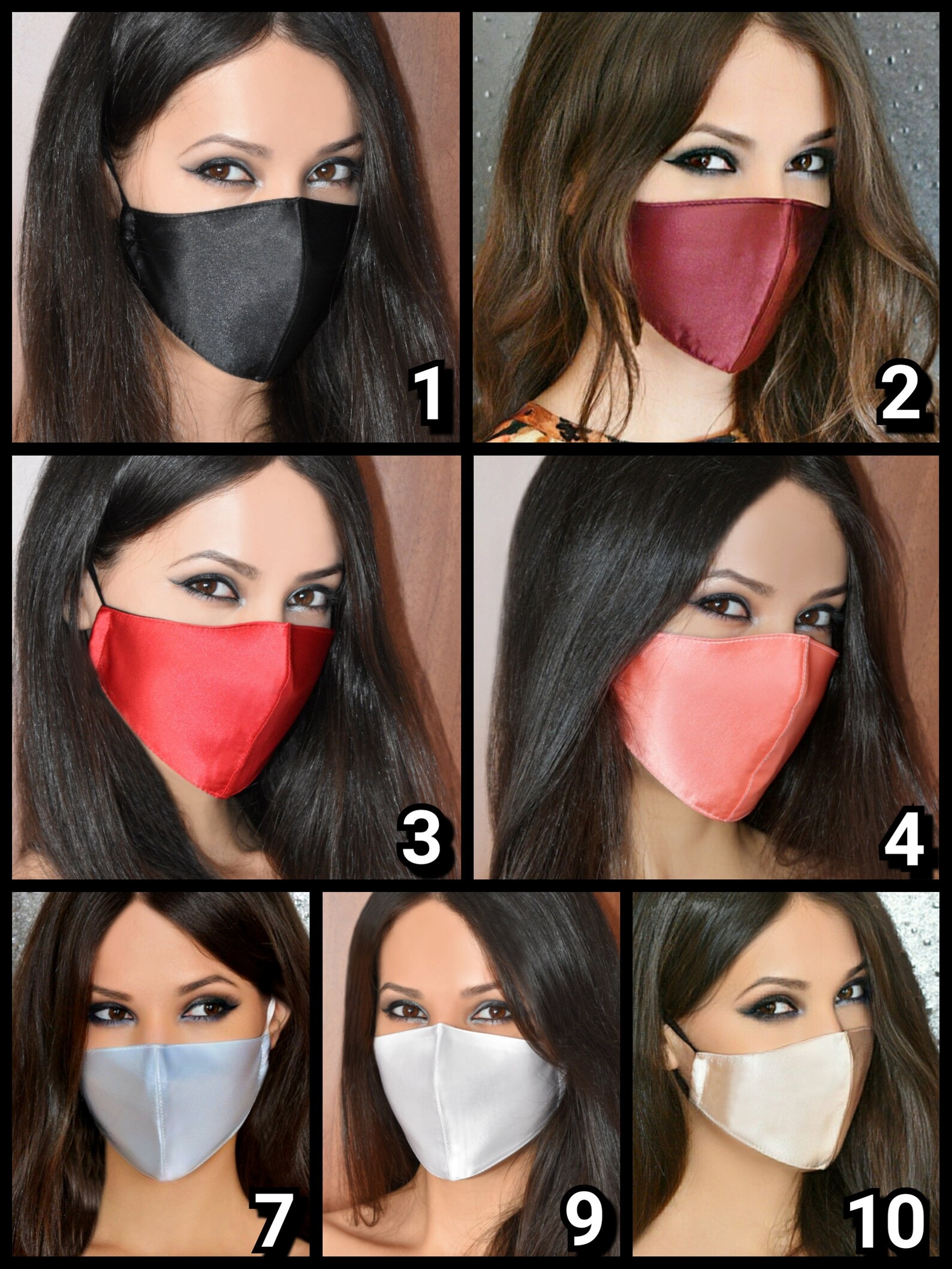 Face Mask Chain/lace Face Mask/satin Face Mask/necklace Face | Etsy