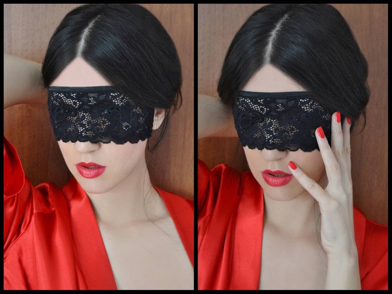 Lace Blindfold Mask Sexy Eye Mask Kinky Seductive Etsy