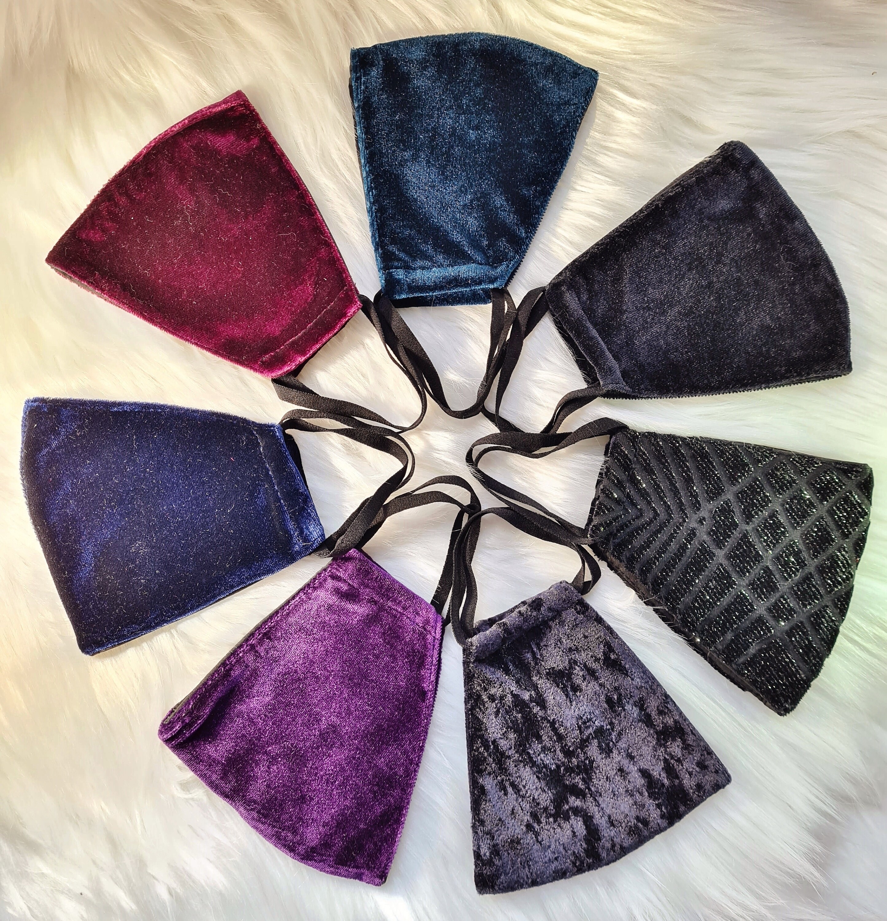 Luxury Velvet Face Mask/lace Face Mask /designer Face | Etsy