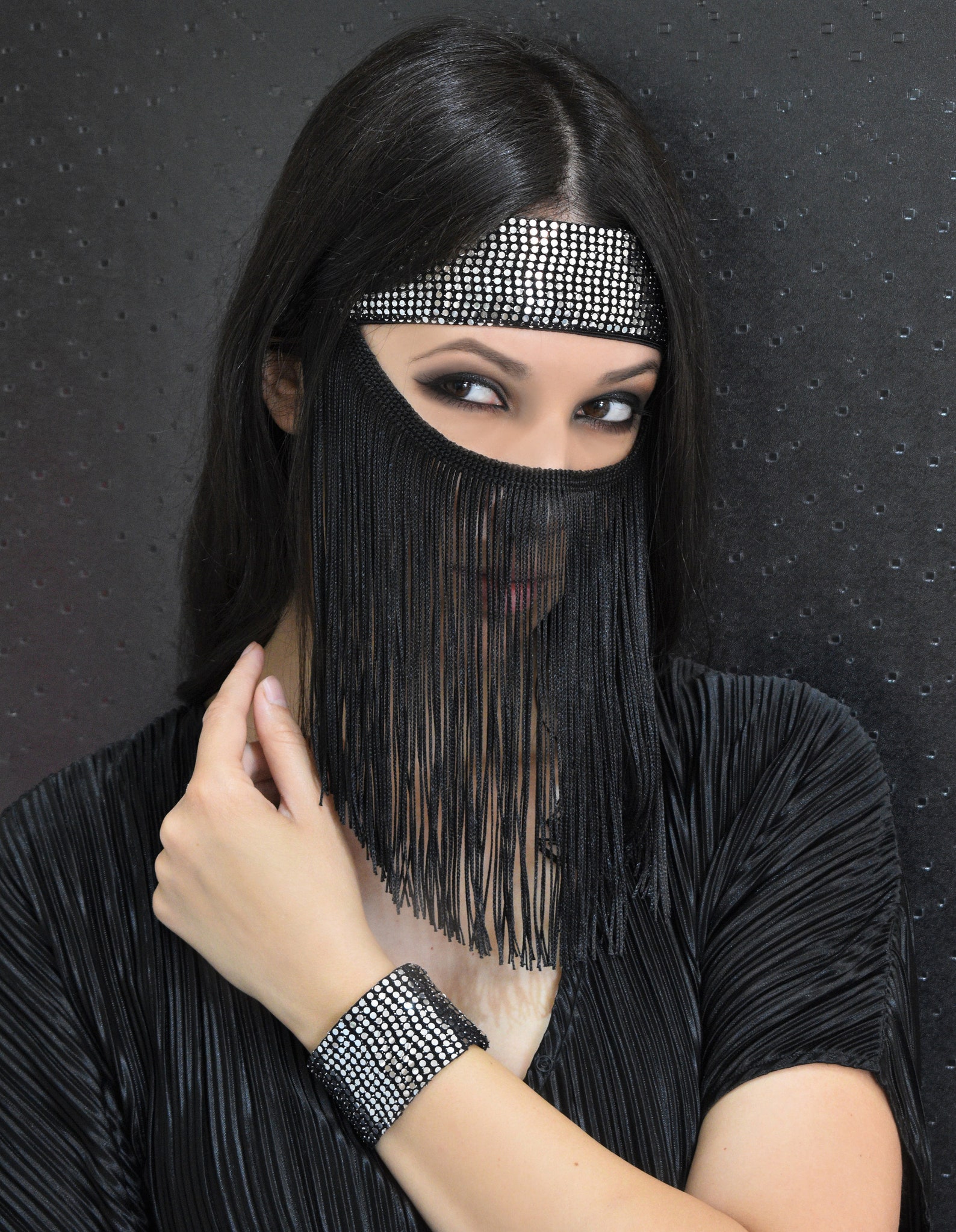 Belly Dance Mask/fringe Face Veil/sexy Mask/tassels Mask/see-through ...