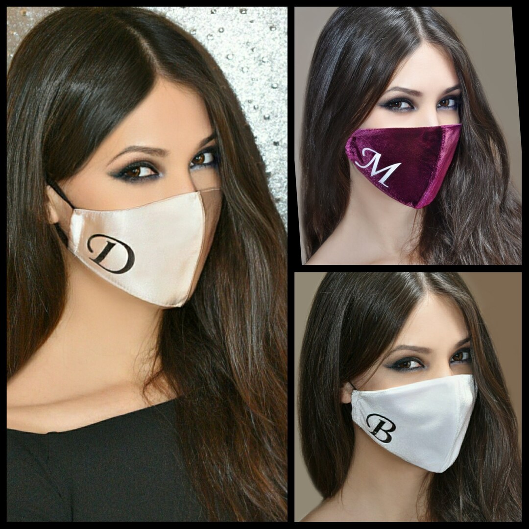 Custom Satin and Velvet Face Mask/personalized Face Mask/unique Mask ...