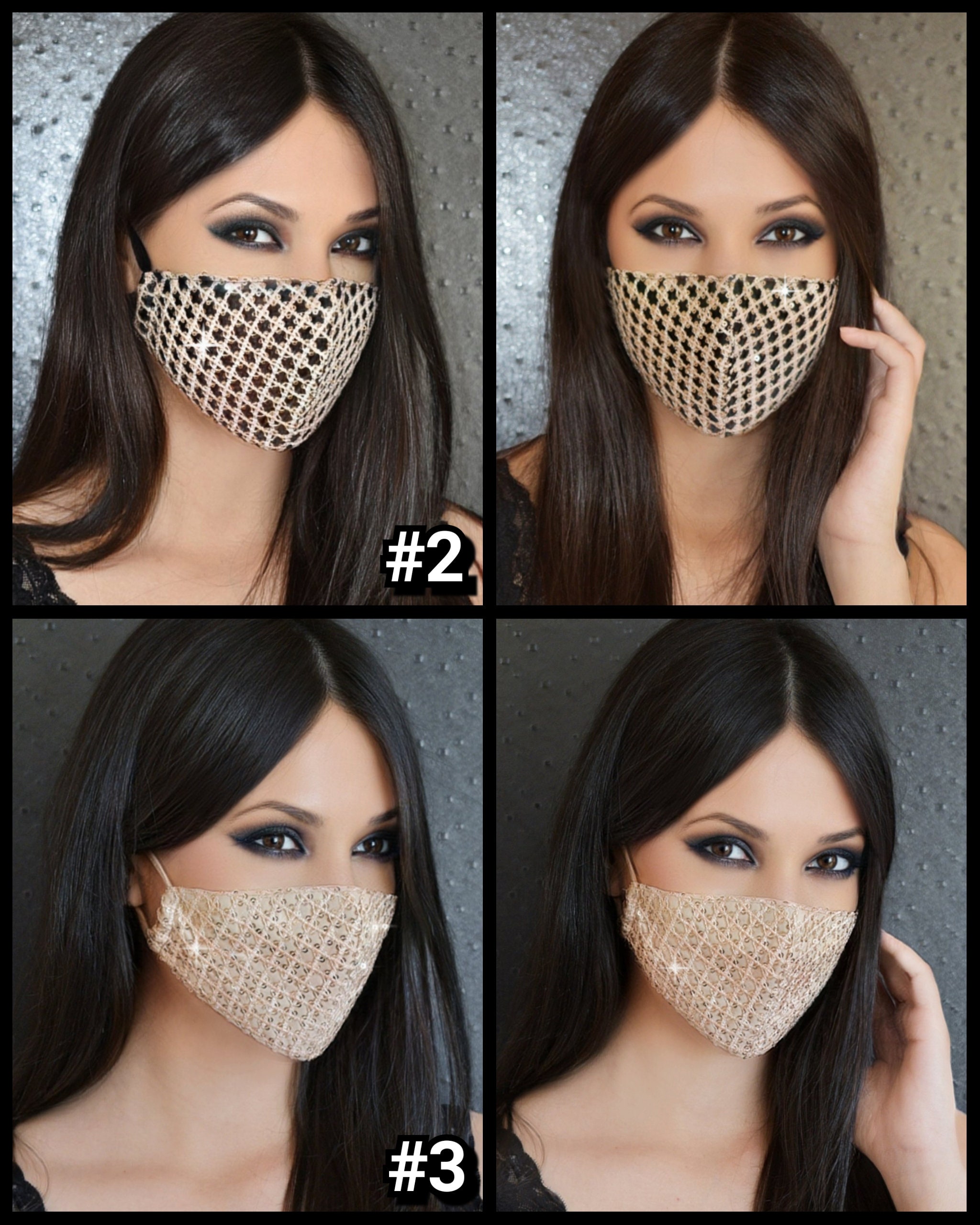 Sequin Face Mask Silk Satin Mask Sexy Mask Bling Sparkly Etsy Uk