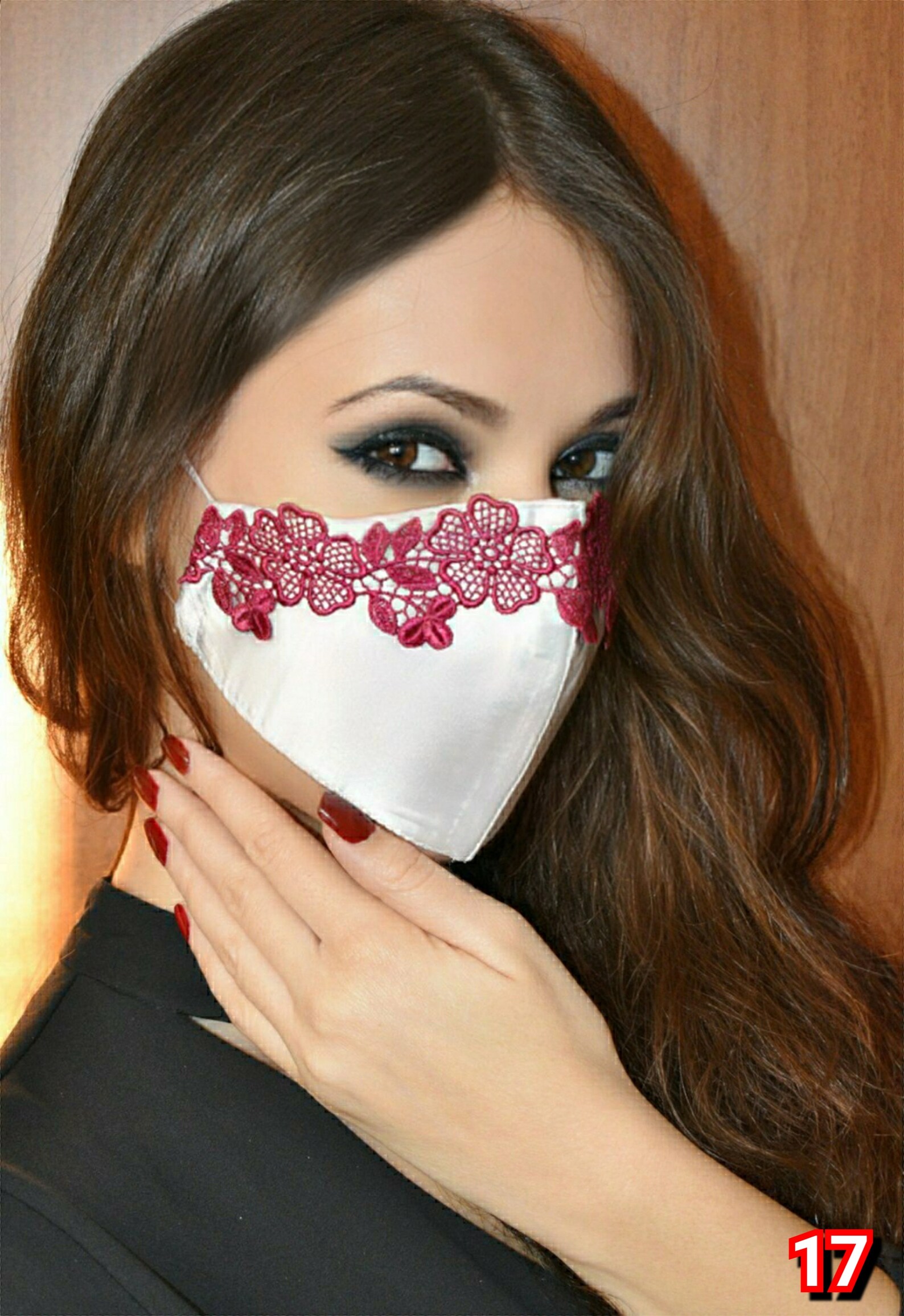 Silk Satin Face Mask/Lace Face Mask/Sexy Face Mask/Designer | Etsy