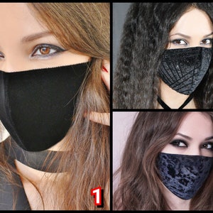 Luxury Velvet Face Mask/lace Face Mask /designer Face Mask/sexy Face ...