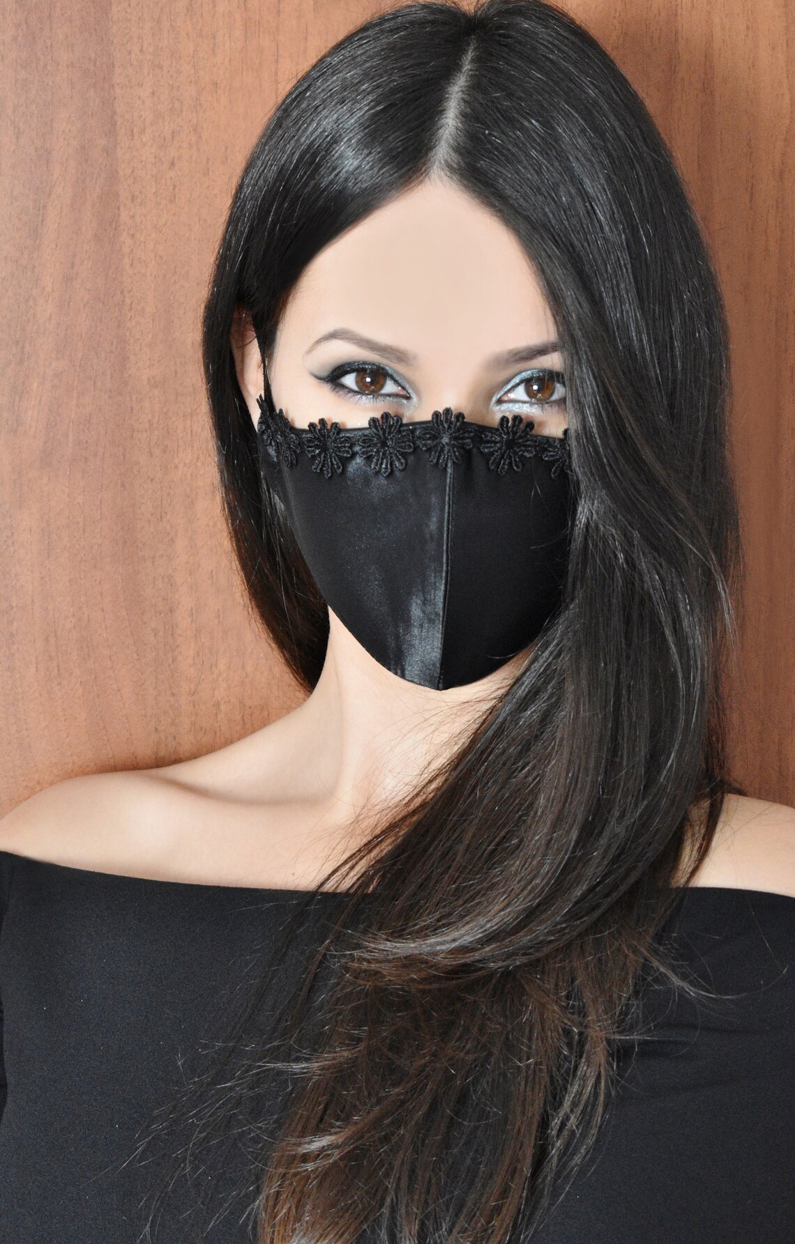 Satin Lace Face Mask/sexy Face Mask/designer Face Mask/wedding - Etsy