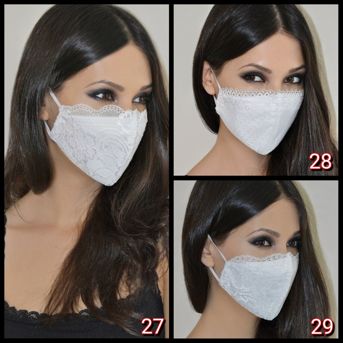 Designer Face Mask/lace Face Mask/satin Face Mask/sexy Face - Etsy