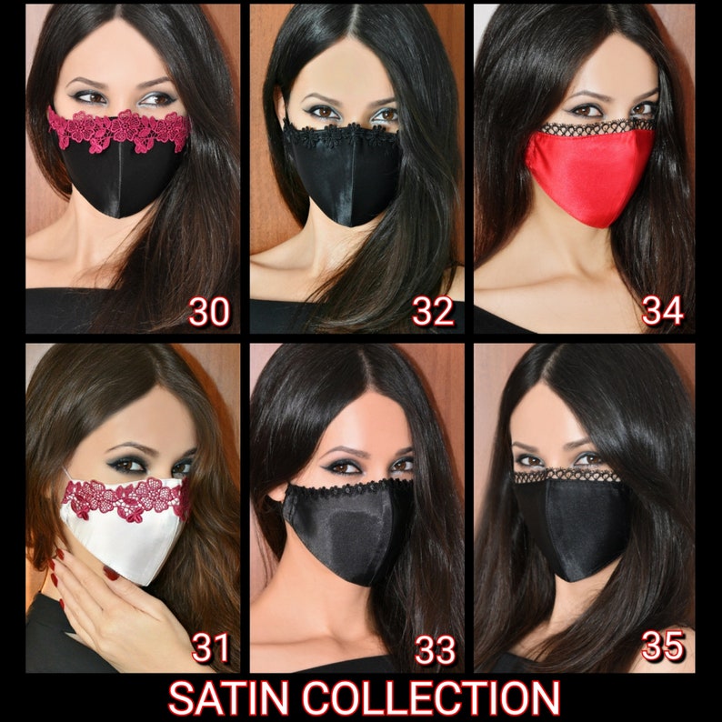 Designer Face Mask/lace Face Mask/satin Face Mask/sexy Face Mask/cotton ...