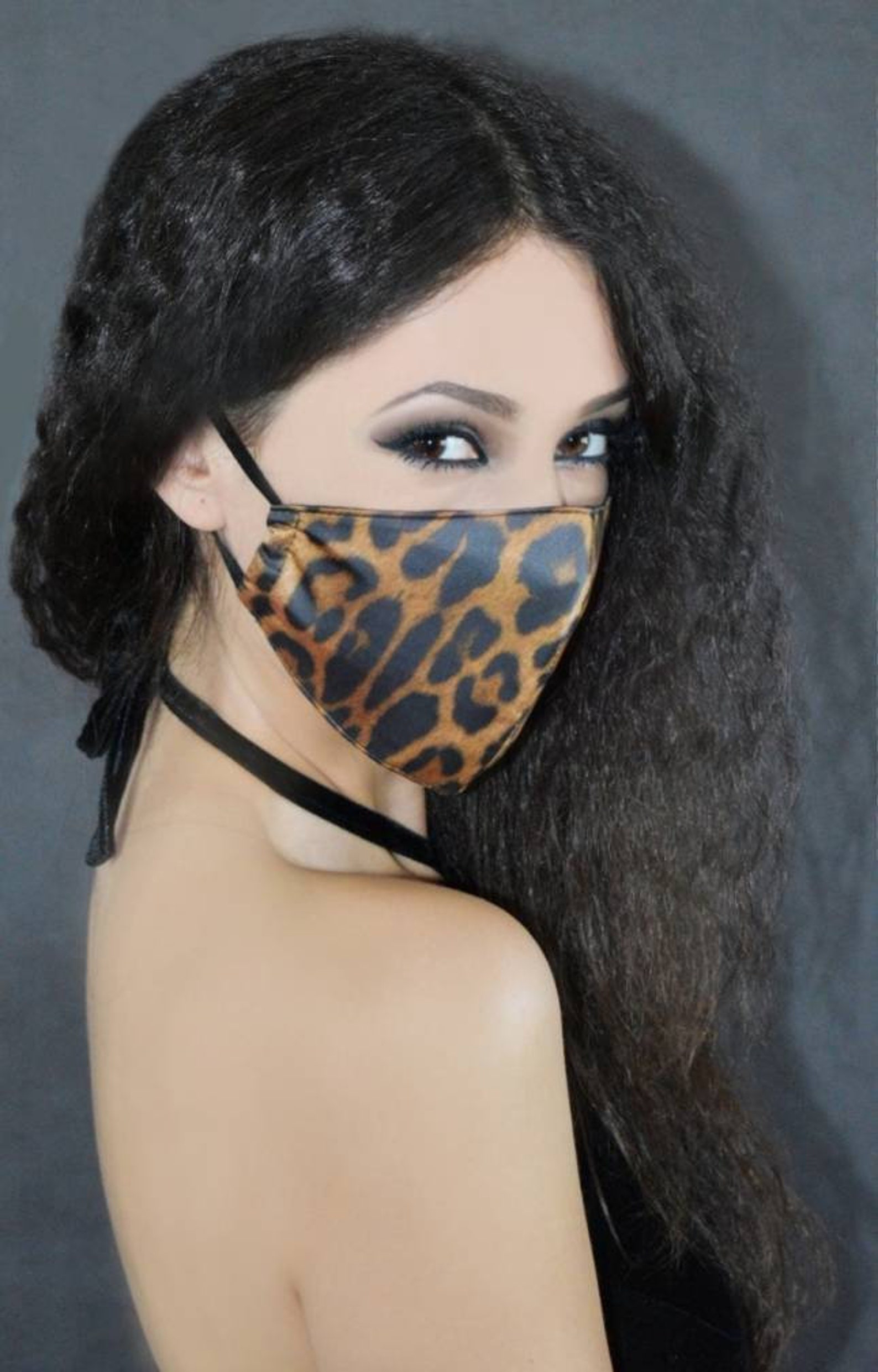 Leopard Face Mask/lace Face Mask/designer Face Mask/cotton - Etsy