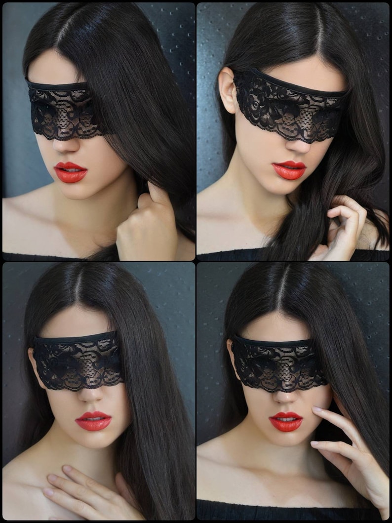 Lace Blindfold Mask Sexy Eye Mask Kinky Seductive Etsy