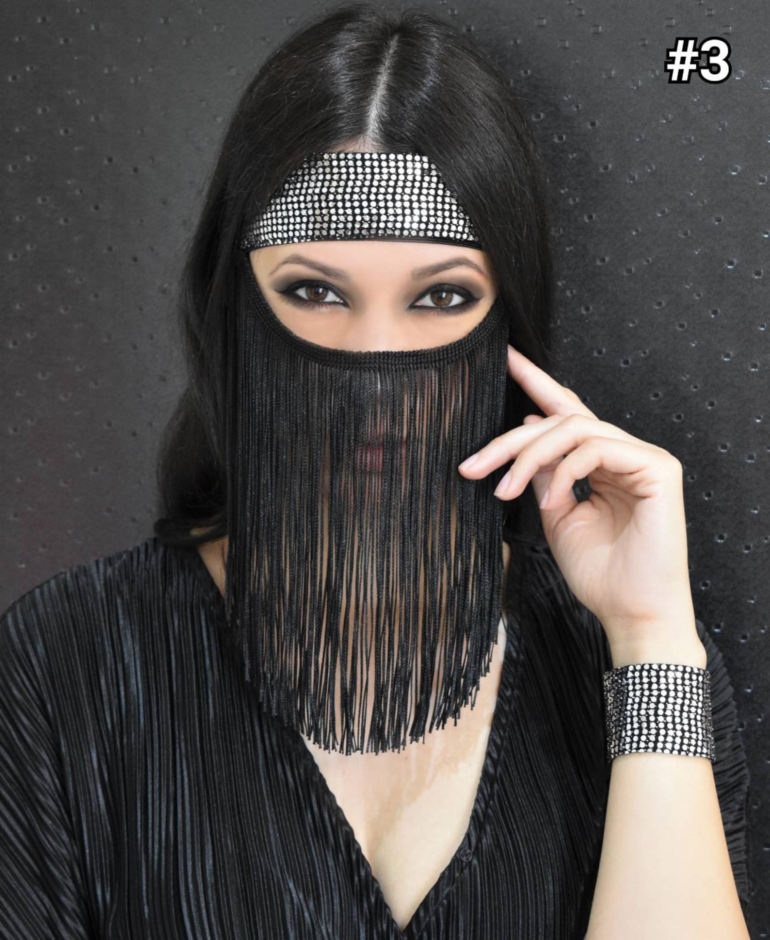Belly Dance Mask/fringe Face Veil/sexy Mask/tassels Mask/see-through ...