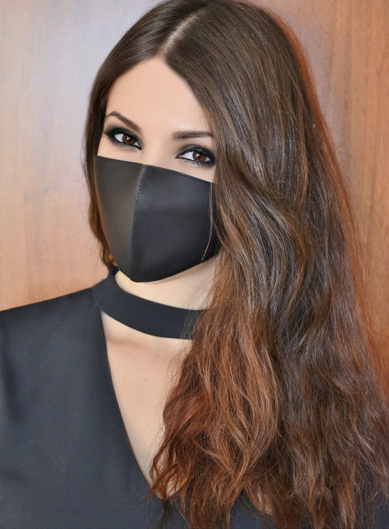 Leather Face Mask/pu Leather Face Mask /designer Face Mask/sexy Face ...