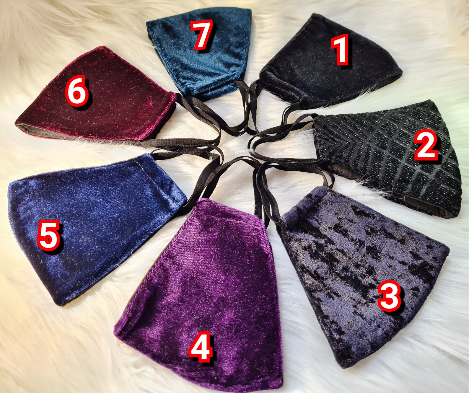 Luxury Velvet Face Mask/lace Face Mask /designer Face | Etsy