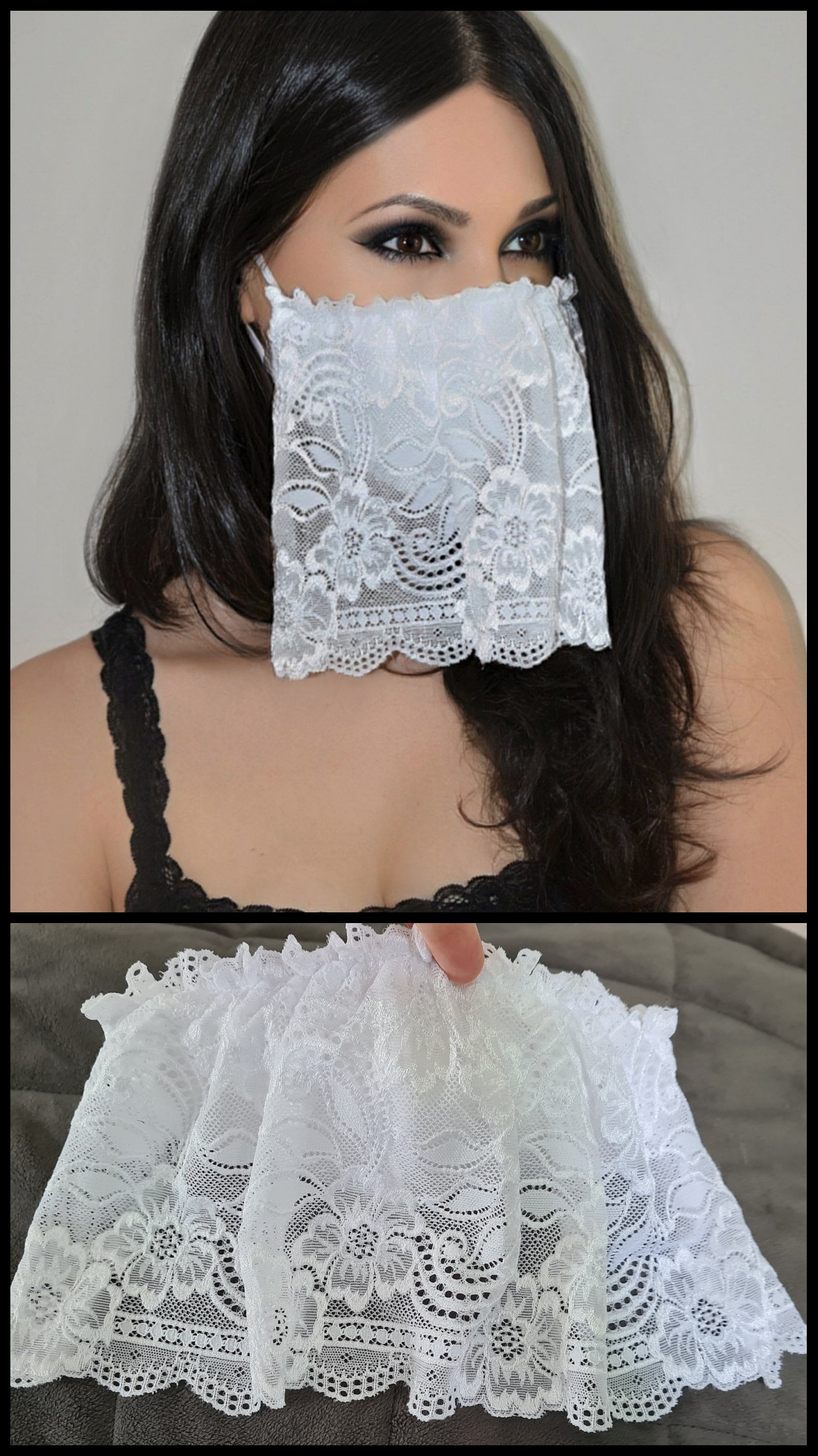 Lace Face Veil/ Cleopatra Face Mask/ Sexy Face Mask/ Designer Face Mask ...