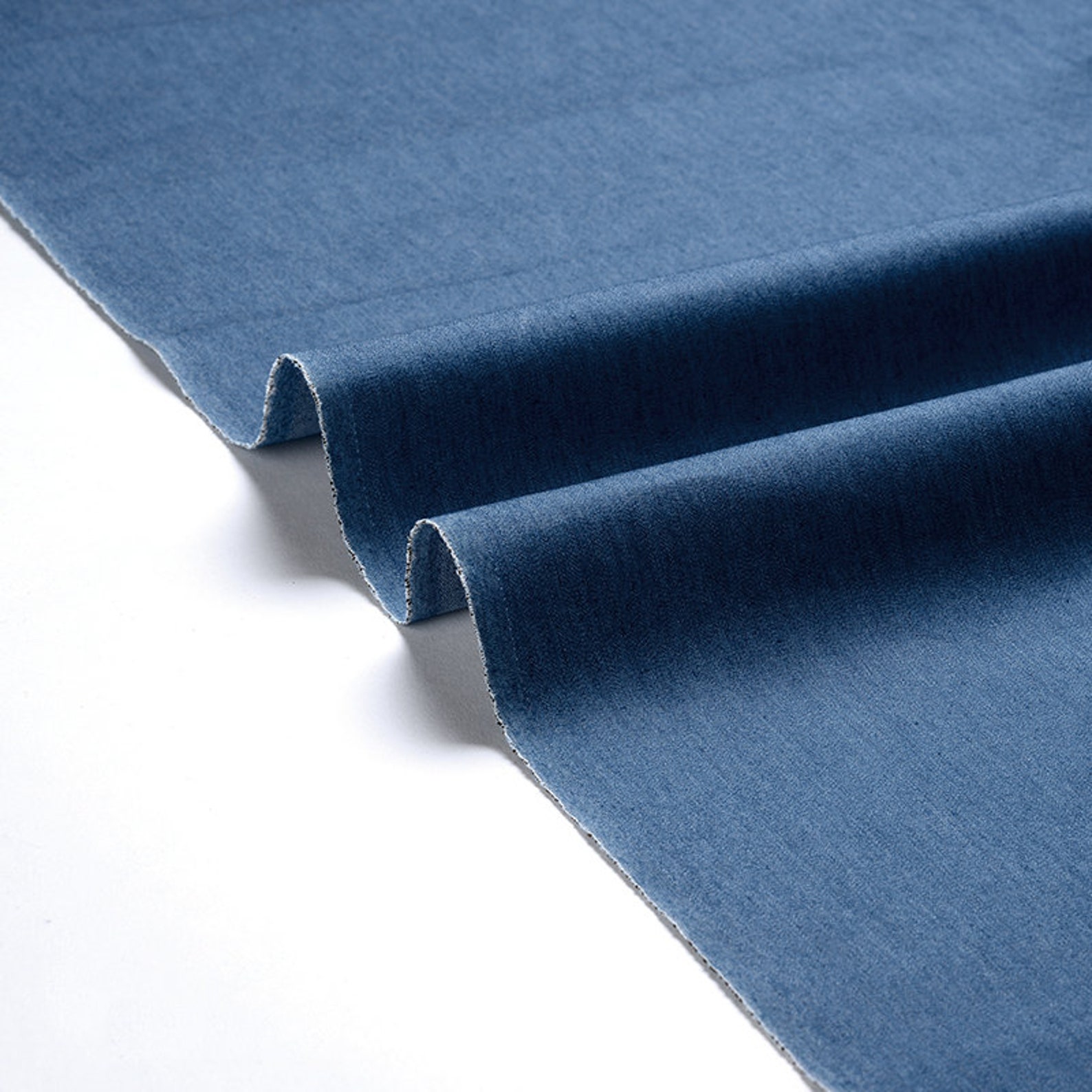 Stretch Denim Fabric, Washed Denim Fabric, Handwork Sewing Jacket Skirt ...