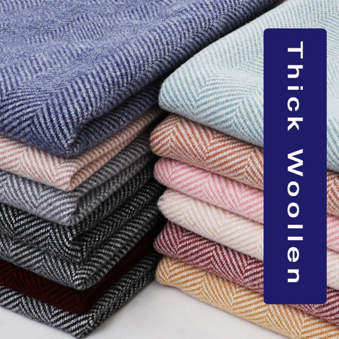 Textured Wool Fabric Faux Wool Fabric Woollen Fabric Winter - Etsy