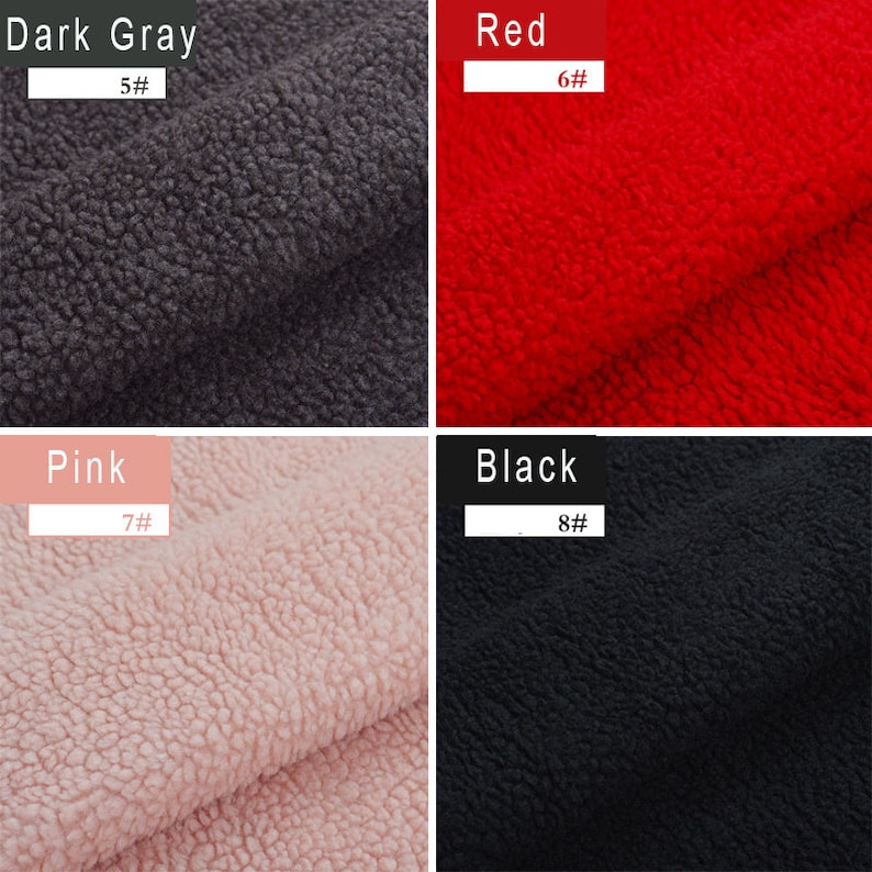 Thick Lamb Wool Fabric, Warm Lamb Velvet Fabric, Lamb Faux Fur, Plush ...
