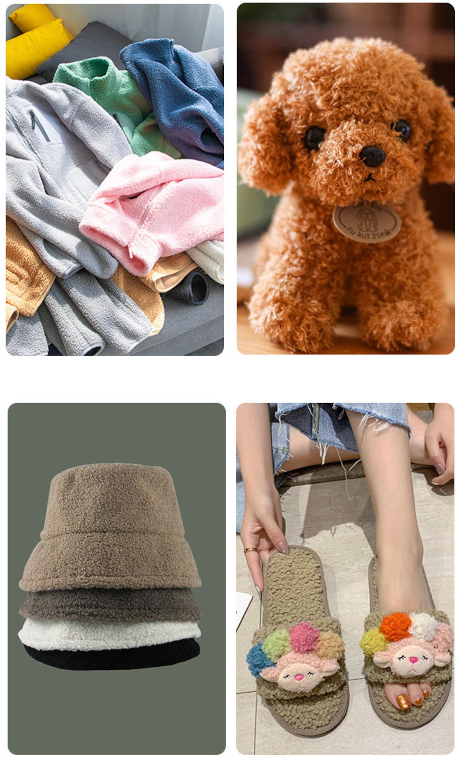 Teddy Plush Fabric Teddy Fleece Fabric Sherpa Fabric Sherpa | Etsy