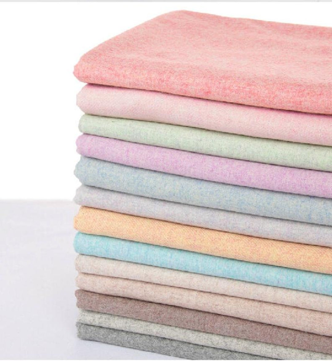 Flannel Fabric, Wool Flannel Fabric, Wool Fabric, Winter Fabric, Bundle ...