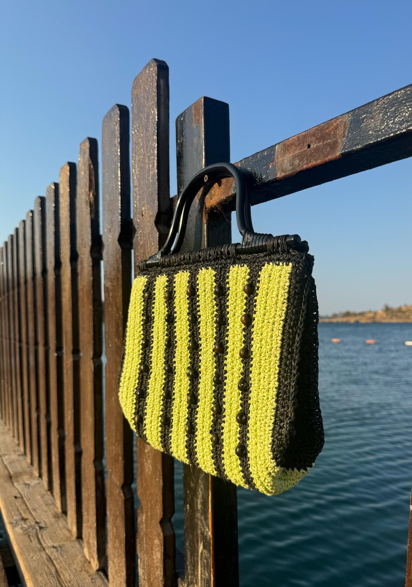 Handmade Crochet Bag, Women Night Out Bag, Crochet Bag Raffia, Crochet ...