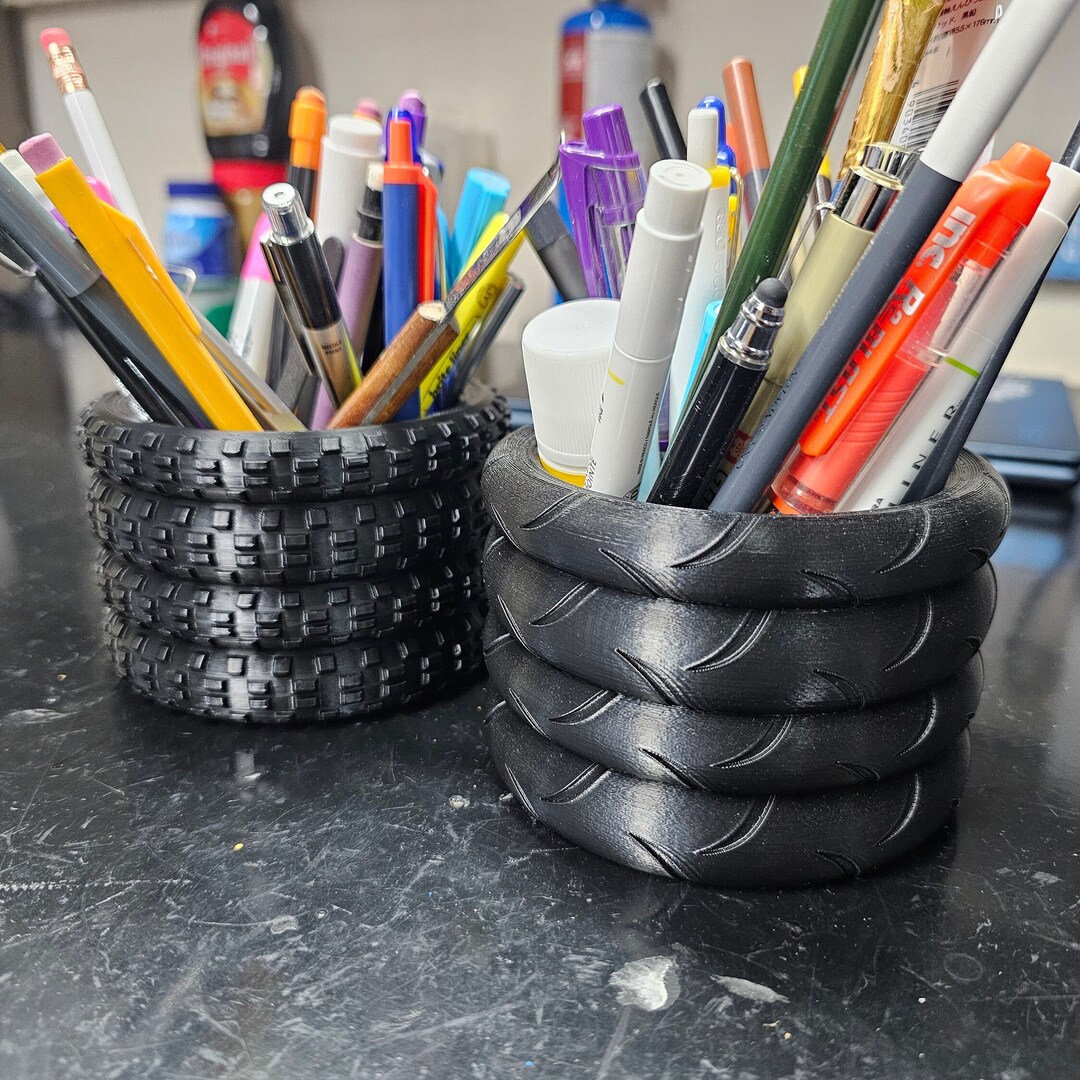 Stacked Motorcycle Tires Pencil Holder - Etsy