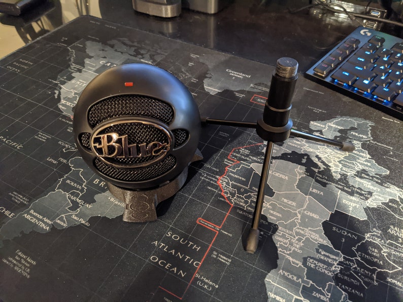 Blue Snowball Low-profile Microphone Stand - Etsy