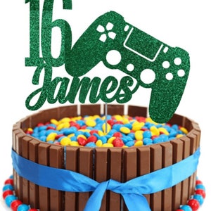 Happy Birthday Glitter Card Cake Topper Playstation PS4 - Etsy UK