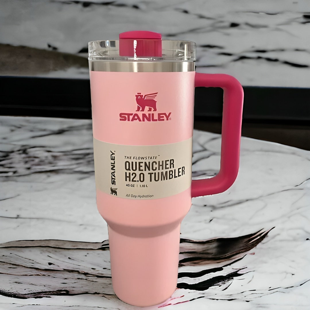 Pink Stanley Cup Stanley Thermos 40oz H.20 Quencher VALENTINES DAY Gift ...