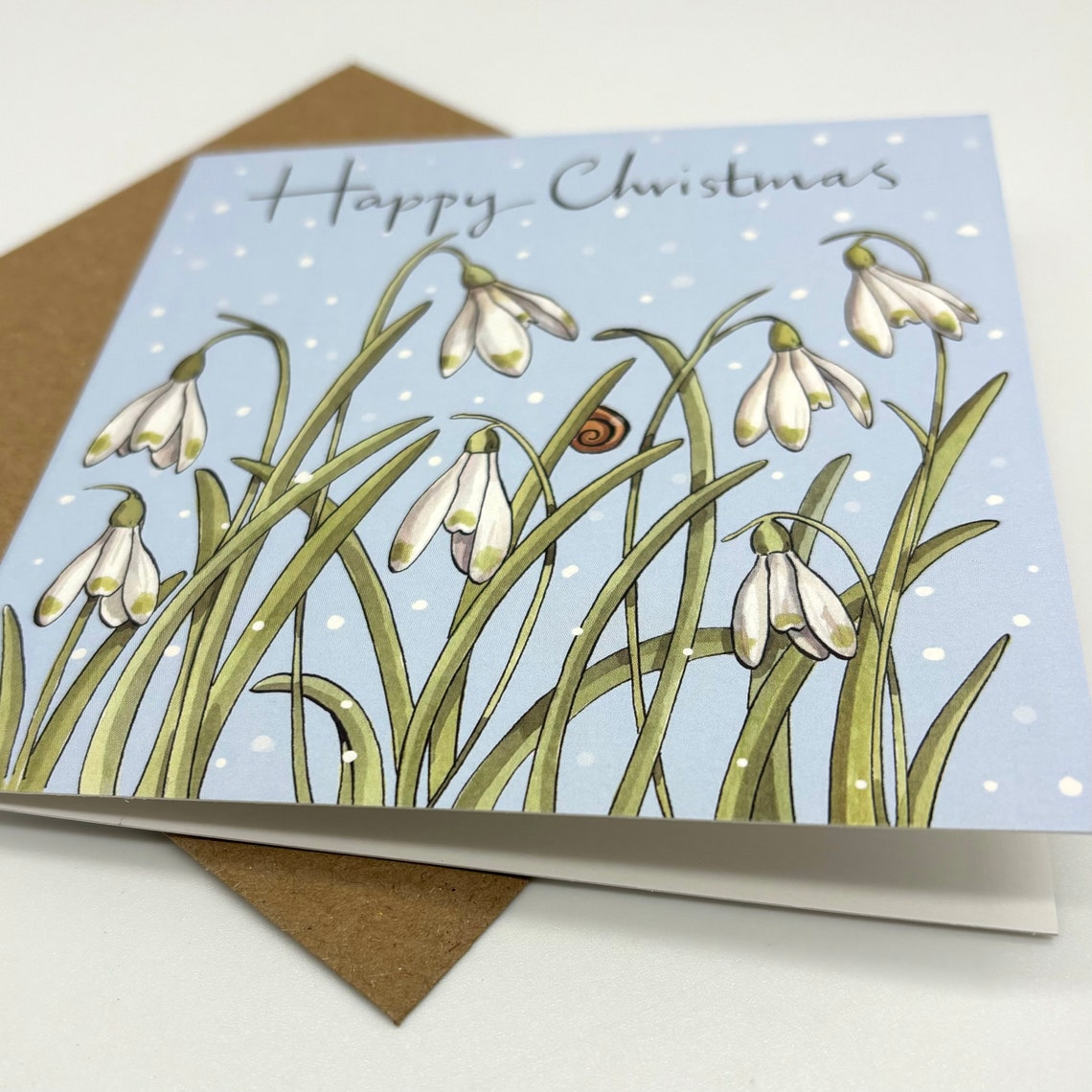 Pack of 5 Christmas Cards Snowdrops - Etsy UK