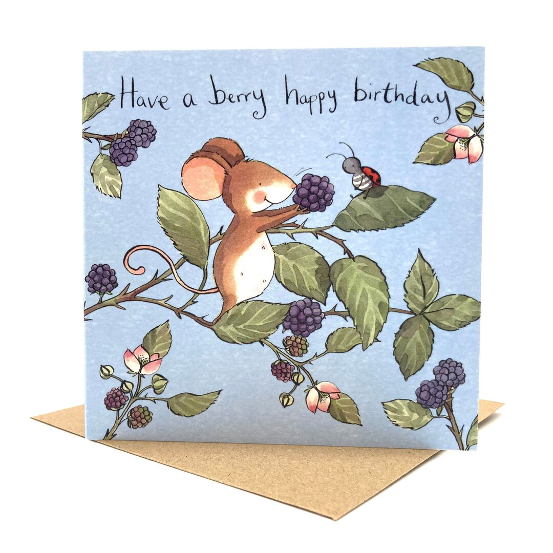 Birthday Card - Berry Birthday - Etsy