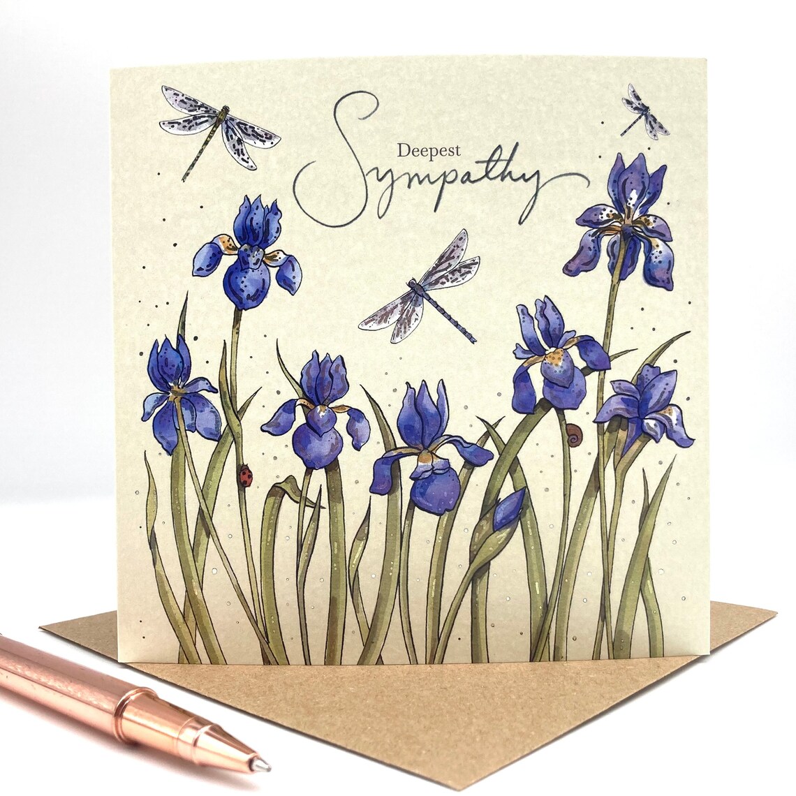 Sympathy Card - Dragonfly Sympathy - Etsy